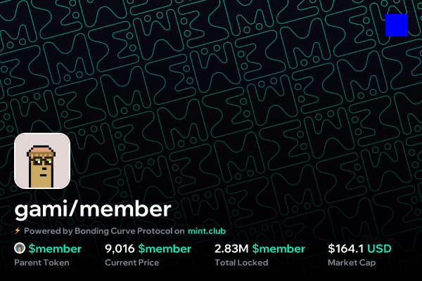 $gami/membe... - Bonding Curved ERC-1155 | Mint Club