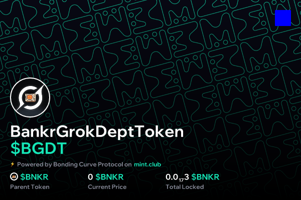 BGDT - Bonding Curved ERC-20 | Mint Club