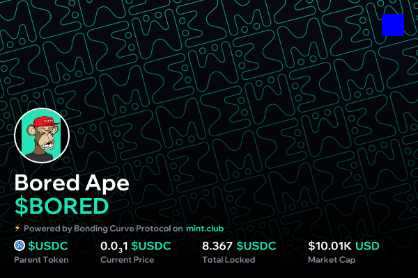 BORED - Bonding Curved ERC-20 | Mint Club