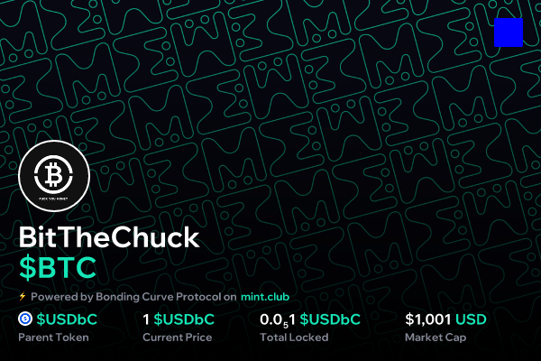 $BTC - Bonding Curved ERC-20 | Mint Club