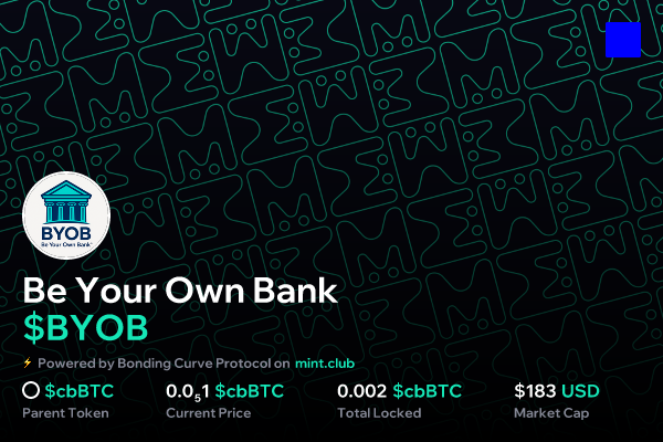 BYOB - Bonding Curved ERC-20 | Mint Club