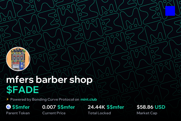 FADE - Bonding Curved ERC-20 | Mint Club