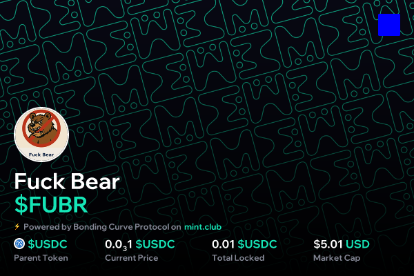 FUBR - Bonding Curved ERC-20 | Mint Club