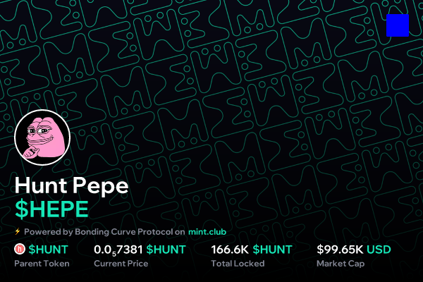 HEPE - Bonding Curved ERC-20 | Mint Club