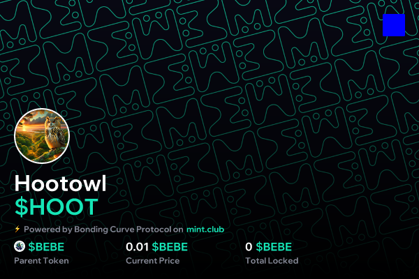 $HOOT - Bonding Curved ERC-20 | Mint Club
