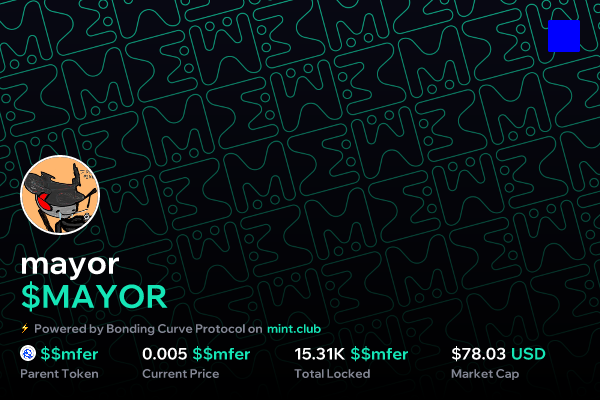 MAYOR - Bonding Curved ERC-20 | Mint Club