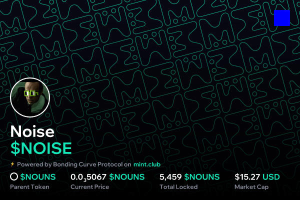 NOISE - Bonding Curved ERC-20 | Mint Club