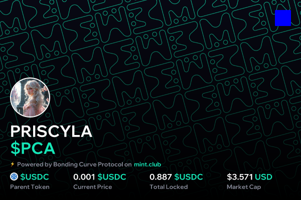 PCA - Bonding Curved ERC-20 | Mint Club
