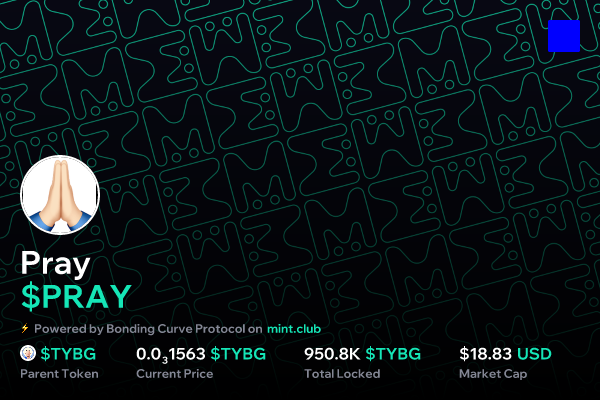 PRAY - Bonding Curved ERC-20 | Mint Club