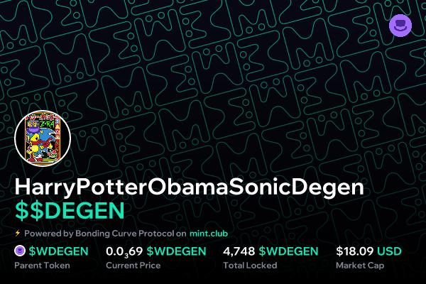$DEGEN - Bonding Curved ERC-20 | Mint Club