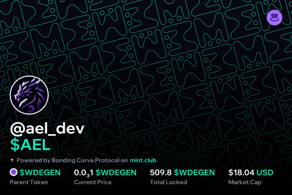 AEL - Bonding Curved ERC-20 | Mint Club
