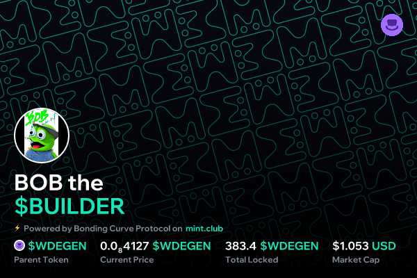 BUILDER - Bonding Curved ERC-20 | Mint Club