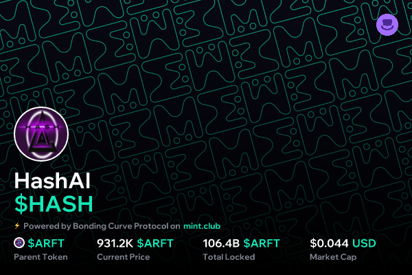 HASH - Bonding Curved ERC-20 | Mint Club