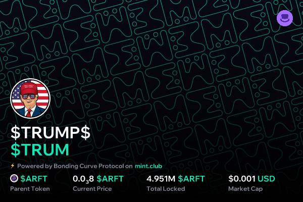 TRUM - Bonding Curved ERC-20 | Mint Club