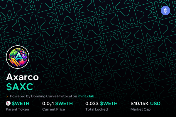AXC - Bonding Curved ERC-20 | Mint Club