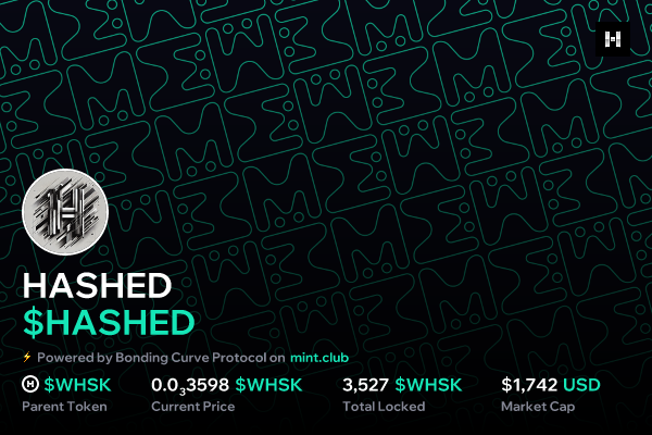 HASHED - Bonding Curved ERC-20 | Mint Club